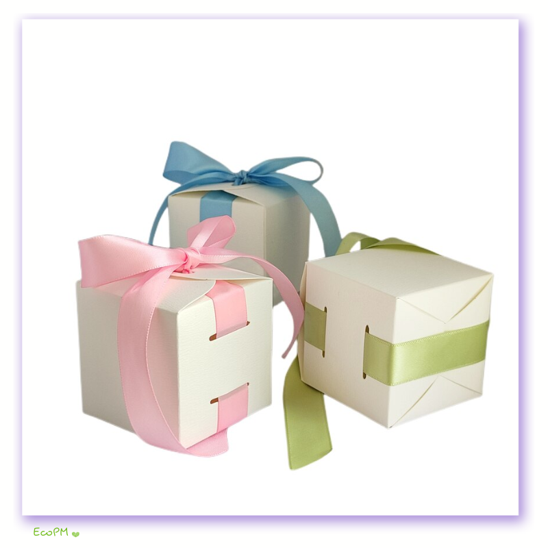 Multicolor Ribbon Favor Box Set - Bright & Versatile for Celebrations